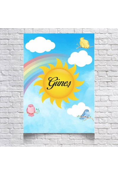 Sare Design Gökyüzü Temalı Doğum Günü Parti Afişi