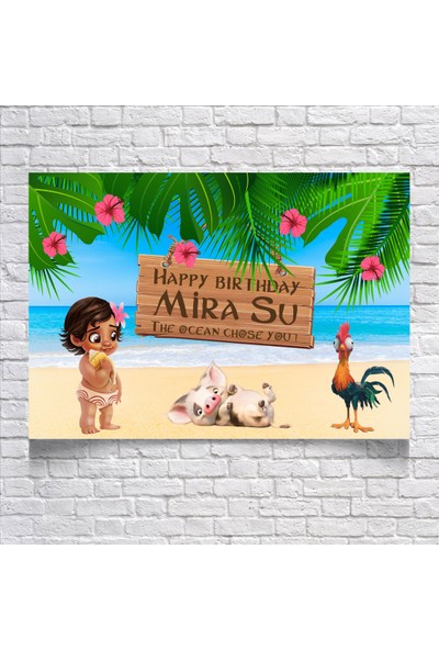 Sare Design Moana Temalı Doğum Günü Parti Afişi 50 x 70 cm Sare Design Moana Temalı Doğum Günü Parti Afişi 50 x 70 cm