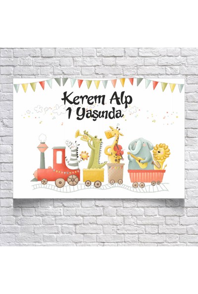 Sare Design Trende Şarkı Söyleyen Hayvanlar Temalı Doğum Günü Parti Afişi Sare Design Trende Şarkı Söyleyen Hayvanlar Temalı Doğum Günü Parti Afişi