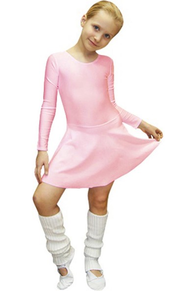 Masal Kostüm Uzun Kol Etekli Çalışma Mayosu Dans Bale Cimnastik