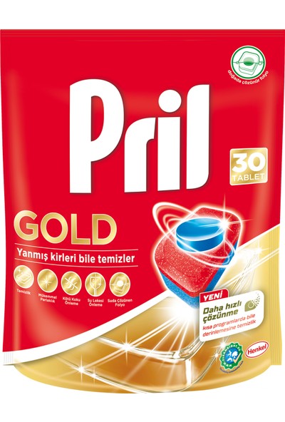 Pril Gold Bulaşık Makinesi Deterjanı 30 Tablet Pril Gold Bulaşık Makinesi Deterjanı 30 Tablet