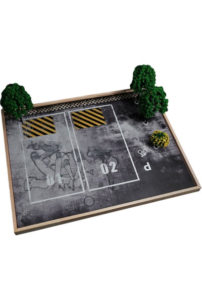 F Fityle Manzara Diorama Simülasyon Ahşap Dekor (Yurt Dışından)