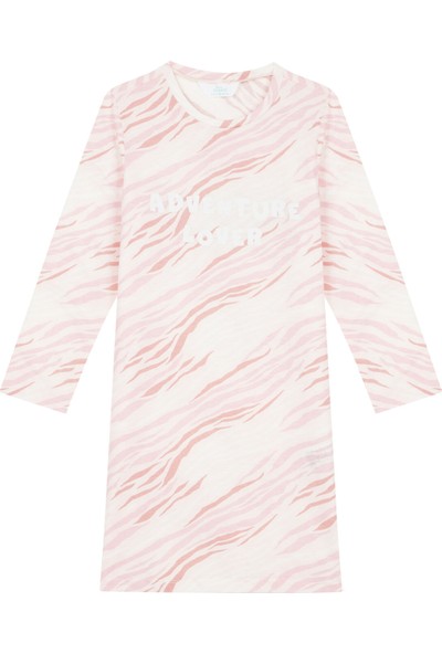 Penti Çok Renkli Kız Çocuk Zebra Gecelik Penti Çok Renkli Kız Çocuk Zebra Gecelik