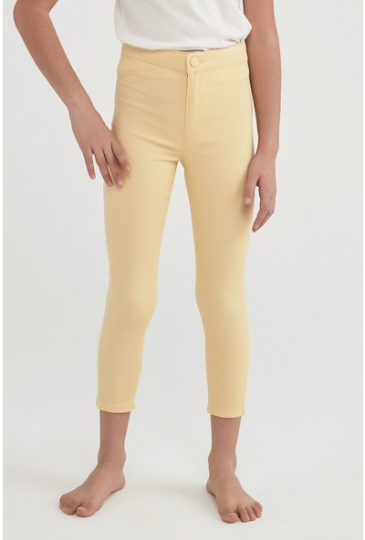 Penti Açık Sarı Kız Çocuk Basic Tayt Penti Açık Sarı Kız Çocuk Basic Tayt