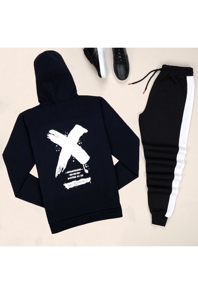 Trendypassion Siyah Sırt Baskı x Eşofman Takımı