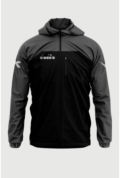 Diadora Elite - Siyah - Gri Yağmurluk - Elitesiyah