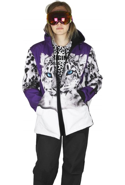 Snowsea White Tiger Fermuarlı Snowboard ve Kayak Montu