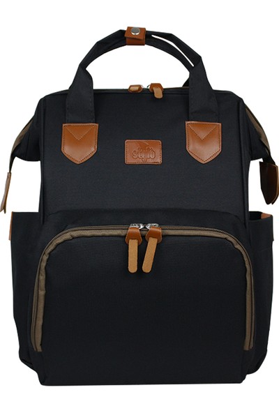 Stylo Margarita Anne Bebek Bakım Sırt Çantası-Siyah