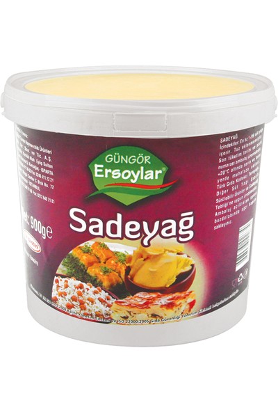 Güngör Ersoylar Sade Yağ 900 gr
