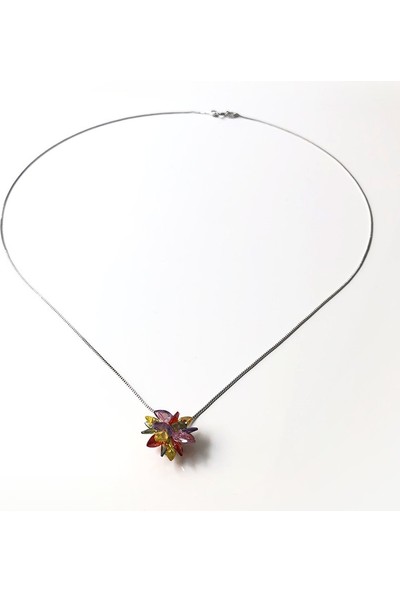 Teen Jewellry Rainbow Kristal Taşlı Silver Kolye Teen Jewellry Rainbow Kristal Taşlı Silver Kolye
