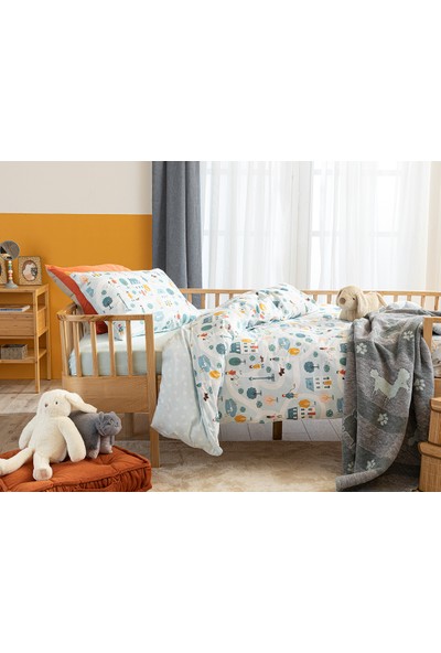 English Home Green City Pamuklu Çocuk Nevresim Takım 160 x 220 cm Yeşil English Home Green City Pamuklu Çocuk Nevresim Takım 160 x 220 cm Yeşil