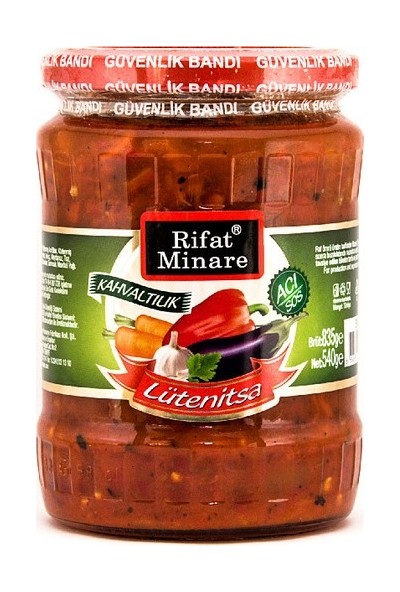 Rifat Minare Lütenitsa Kahvaltılık Acı Sos 580 gr