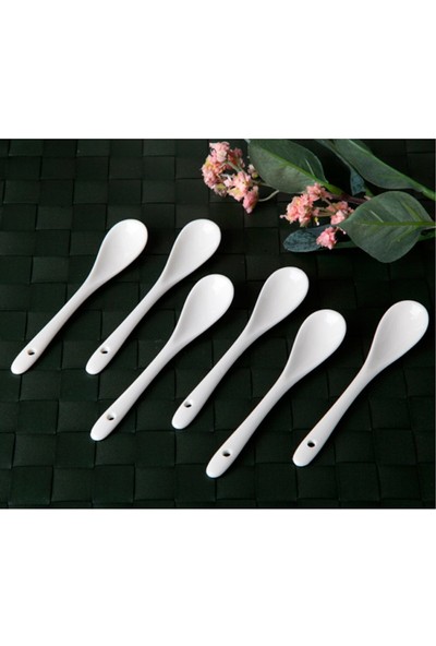 Ün-Ev Porselen 6'lı Çay Kaşığı 11 cm