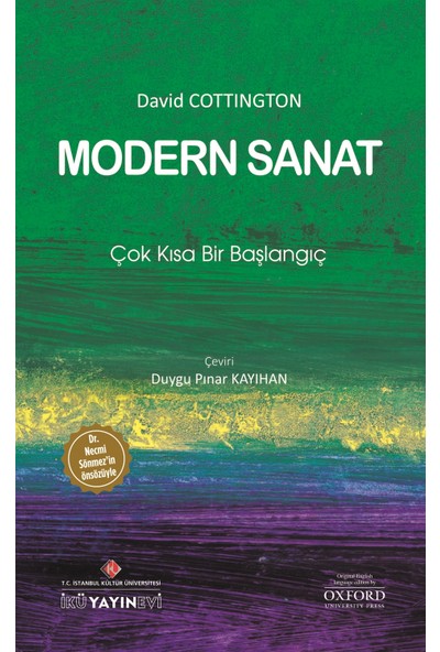 İstanbul Kültür Üniversitesi - İKÜ Yayınevi Modern Sanat - David Cottington