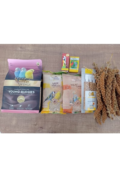 Golden Pet Yavru Muhabbet Kuşları Için Yem ve Bakım Seti 05 Golden Pet Yavru Muhabbet Kuşları Için Yem ve Bakım Seti 05