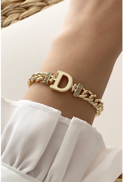 ÇLK Accessories D Harf Bileklik TRBILEK7714 B34003