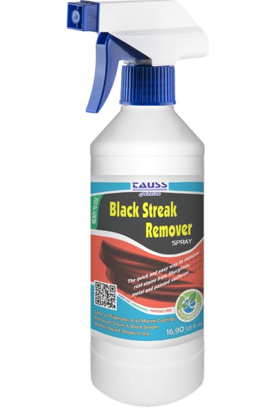 Tauss Marine Black Streak Remover / Spray (K. Hazır Siyah Leke Çıkarıcı) 500 ml