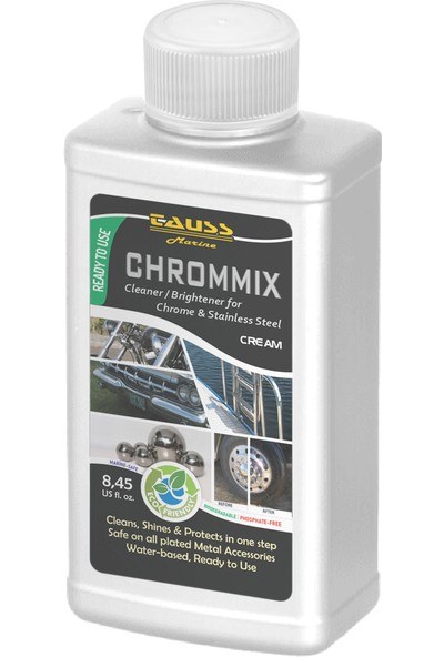 Tauss Marine Chrommıx/ Cream (K. Hazır Krom Yüzey Temizleyici & Parlatıcı) 250 ml