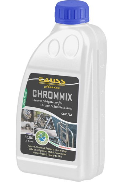 Tauss Marine Chrommıx/ Cream (K. Hazır Krom Yüzey Temizleyici & Parlatıcı) 1 Lt