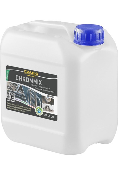 Tauss Marine Chrommıx/ Cream (K. Hazır Krom Yüzey Temizleyici & Parlatıcı) 5 Lt
