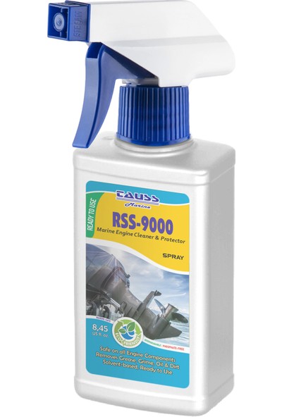 Tauss Marine RSS-9000 / Spray (K. Hazır Motor Koruyucu ve Parlatıcı) 250 ml Tauss Marine RSS-9000 / Spray (K. Hazır Motor Koruyucu ve Parlatıcı) 250 ml