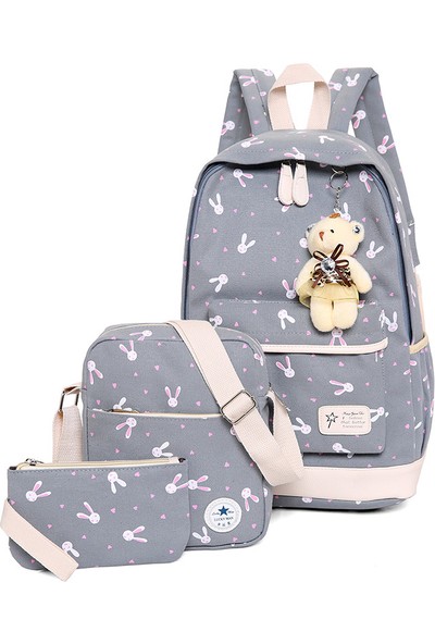Xhome 3 Parça Öğrenci Çanta Seti (Yurt Dışından)