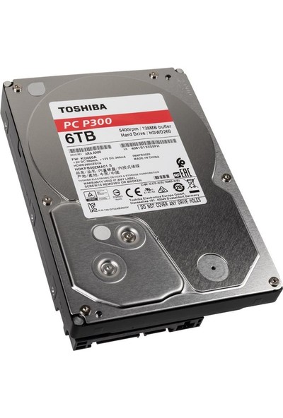 Toshiba 6TB 3.5inç P300 SATA3 HDD HDWD260UZSVA Toshiba 6TB 3.5inç P300 SATA3 HDD HDWD260UZSVA