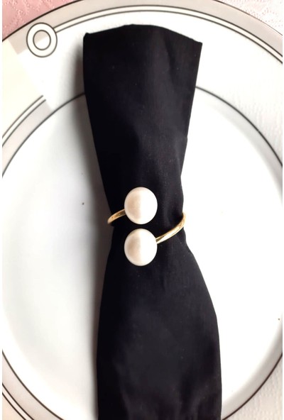 E-Sanat Evi 6 Adet Gold Metal Halkalı Krem Incili Peçete Yüzüğü E-Sanat Evi 6 Adet Gold Metal Halkalı Krem Incili Peçete Yüzüğü