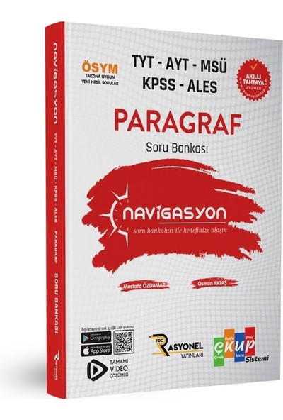 Rasyonel Yayınları TYT - AYT - MSÜ Paragraf Soru Bankası