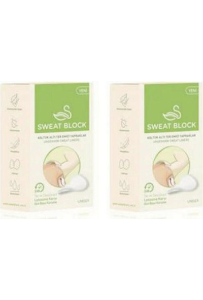Sweat Block Koltuk Altı Pedi 10 Adet (2'li) Sweat Block Koltuk Altı Pedi 10 Adet (2'li)