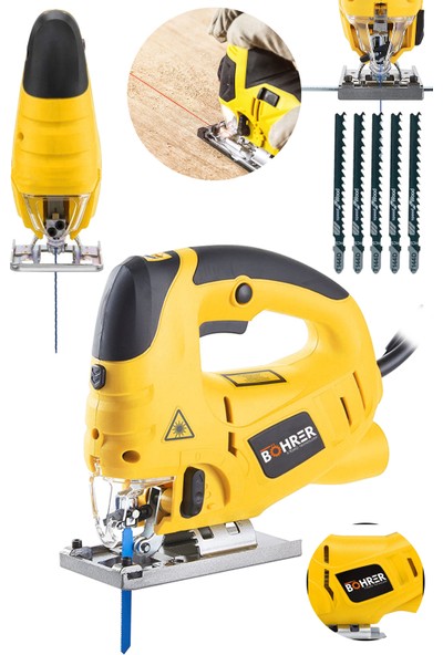 Böhrer Germany Technology 3600 Watt Devir Ayarlı Lazerli Dekupaj Testere Makinesi Böhrer Germany Technology 3600 Watt Devir Ayarlı Lazerli Dekupaj Testere Makinesi