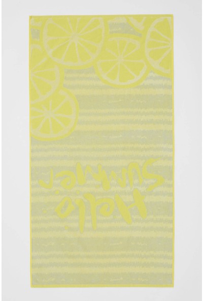 DeFacto Limon Desenli Plaj Havlusu U1335AZ21SM