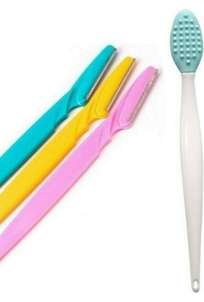 Vipstreet Yüz ve Kaş Usturası Kadın Jileti Epilasyon 3'lü - Siyah Nokta Temizleme Fırçası Vipstreet Yüz ve Kaş Usturası Kadın Jileti Epilasyon 3'lü - Siyah Nokta Temizleme Fırçası