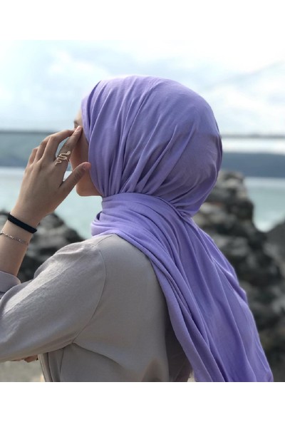 Karanfilden Penye Şal, Kadın Lila Penye Şal