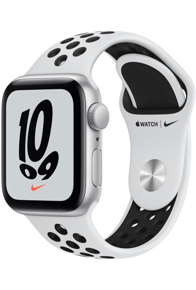 Apple Watch Nike Se Gps, 40MM Gümüş Alüminyum Kasa ve Saf Platin/siyah Nike Spor Kordon MKQ23TU/A