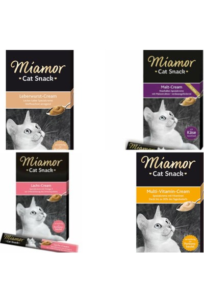 Miamor Cream 4'lü Karışık Set Miamor Cream 4'lü Karışık Set
