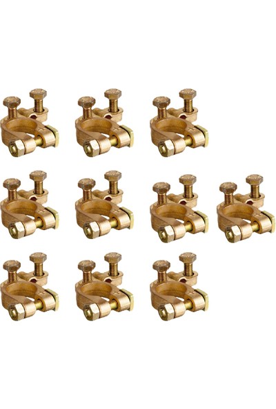 Elo Pirinç Kaplamalı Akü Kutup Başı Artı + 10 Adet