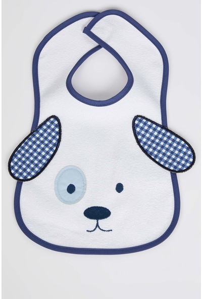 DeFacto Erkek Bebek Ayıcık Baskılı Mama Önlüğü W3734A221AU