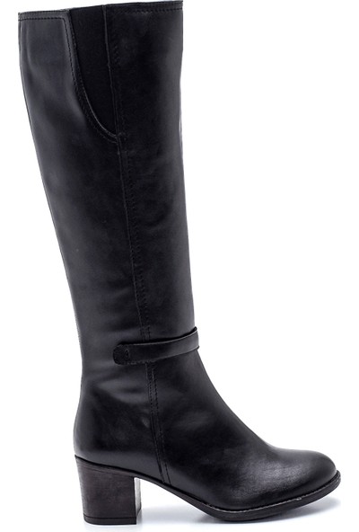 Derimod Kadın Fermuarlı Topuklu Çizme