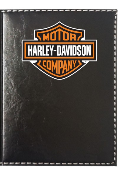 Promosyon Denizi Harley Davıdson Logolu Siyah Ruhsat Kabı Promosyon Denizi Harley Davıdson Logolu Siyah Ruhsat Kabı