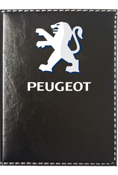 Promosyon Denizi Peugeot Logolu Siyah Ruhsat Kabı Promosyon Denizi Peugeot Logolu Siyah Ruhsat Kabı