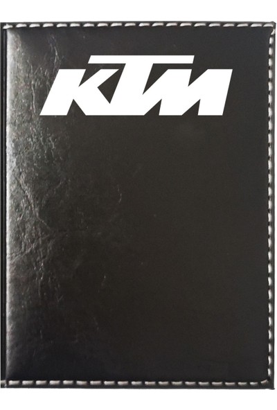 Promosyon Denizi Ktm Logolu Siyah Ruhsat Kabı