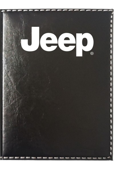 Promosyon Denizi Jeep Logolu Siyah Ruhsat Kabı Promosyon Denizi Jeep Logolu Siyah Ruhsat Kabı