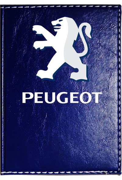 Promosyon Denizi Peuguet Logolu Lacivert Ruhsat Kabı