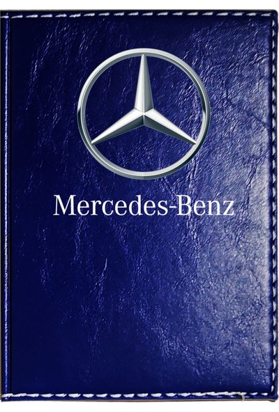 Promosyon Denizi Mercedes Logolu Lacivert Ruhsat Kabı