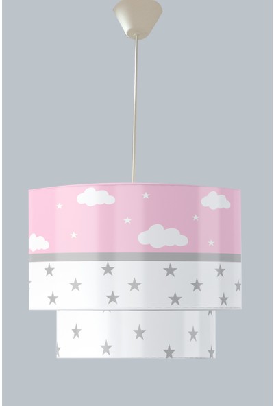 Bebaks Pembe Bulutlu Bebek ve Çocuk Avizesi Bebaks Pembe Bulutlu Bebek ve Çocuk Avizesi