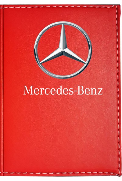 Promosyon Denizi Mercedes Logolu Kırmızı Ruhsat Kabı Promosyon Denizi Mercedes Logolu Kırmızı Ruhsat Kabı