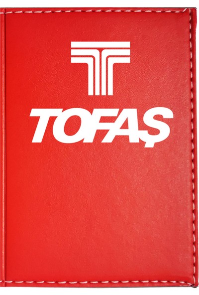 Promosyon Denizi Tofaş Logolu Kırmızı Ruhsat Kabı