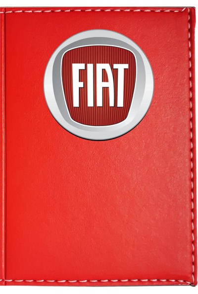 Promosyon Denizi Fıat Logolu Kırmızı Ruhsat Kabı