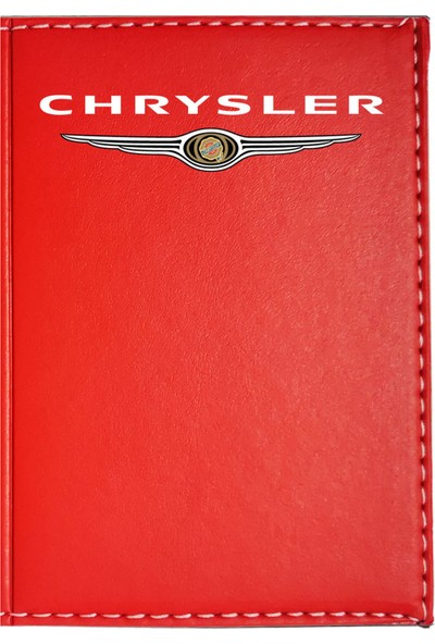 Promosyon Denizi Chrysler Logolu Kırmızı Ruhsat Kabı Promosyon Denizi Chrysler Logolu Kırmızı Ruhsat Kabı